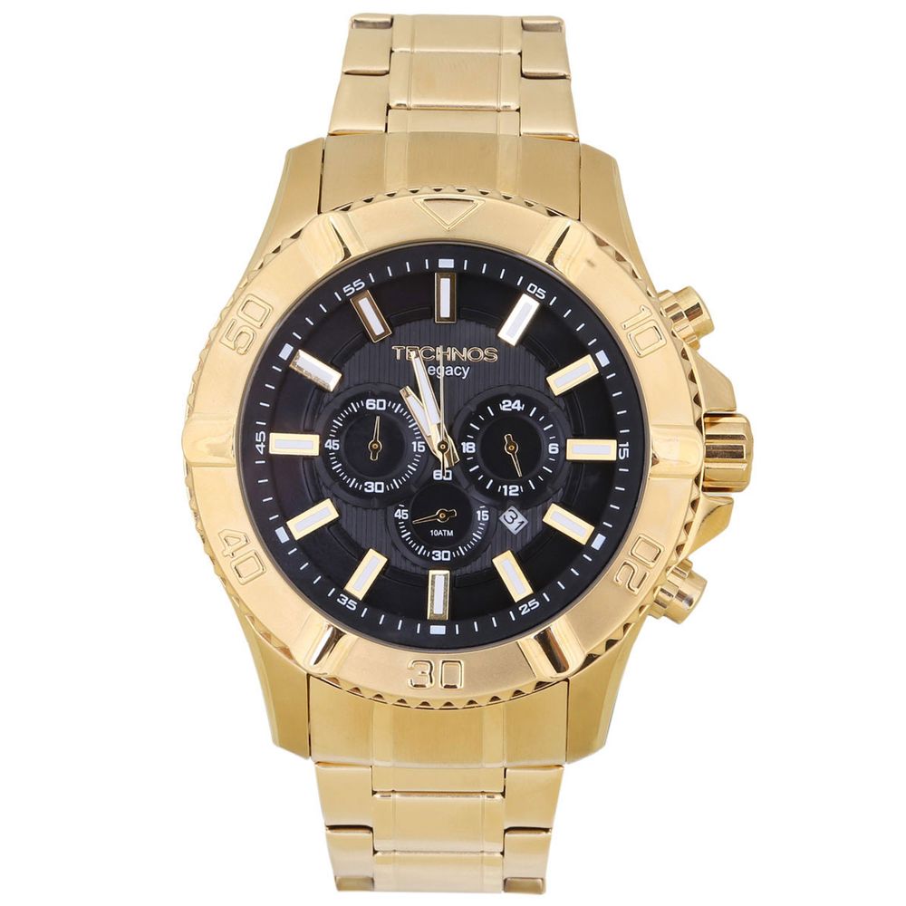 Relógio TECHNOS masculino Classic Legacy os20is/4p preto/ - aconfianca