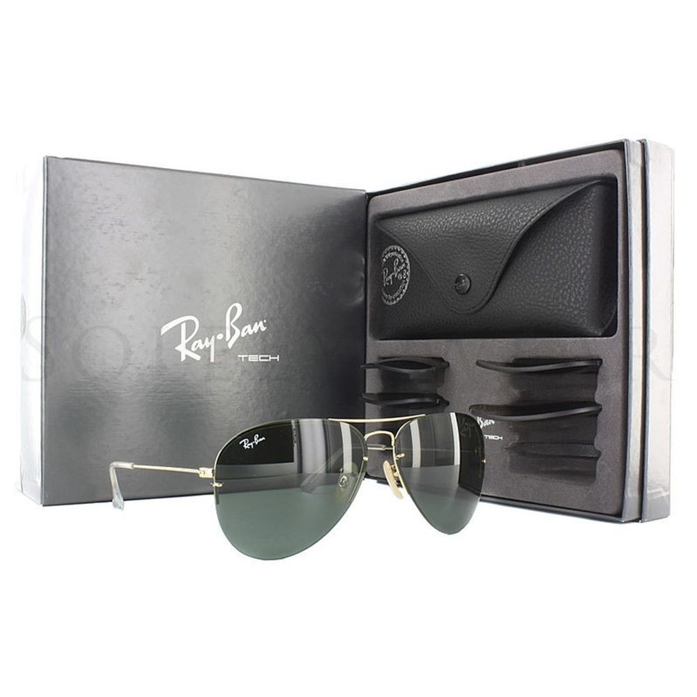 Óculos de Sol RAY-BAN RB3460 001/71 59 aviator flip out - aconfianca