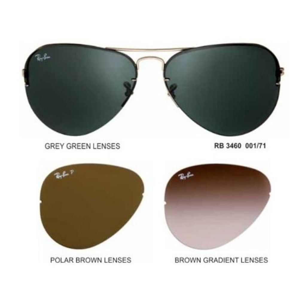 Óculos de Sol RAY-BAN RB3460 001/71 59 aviator flip out - aconfianca