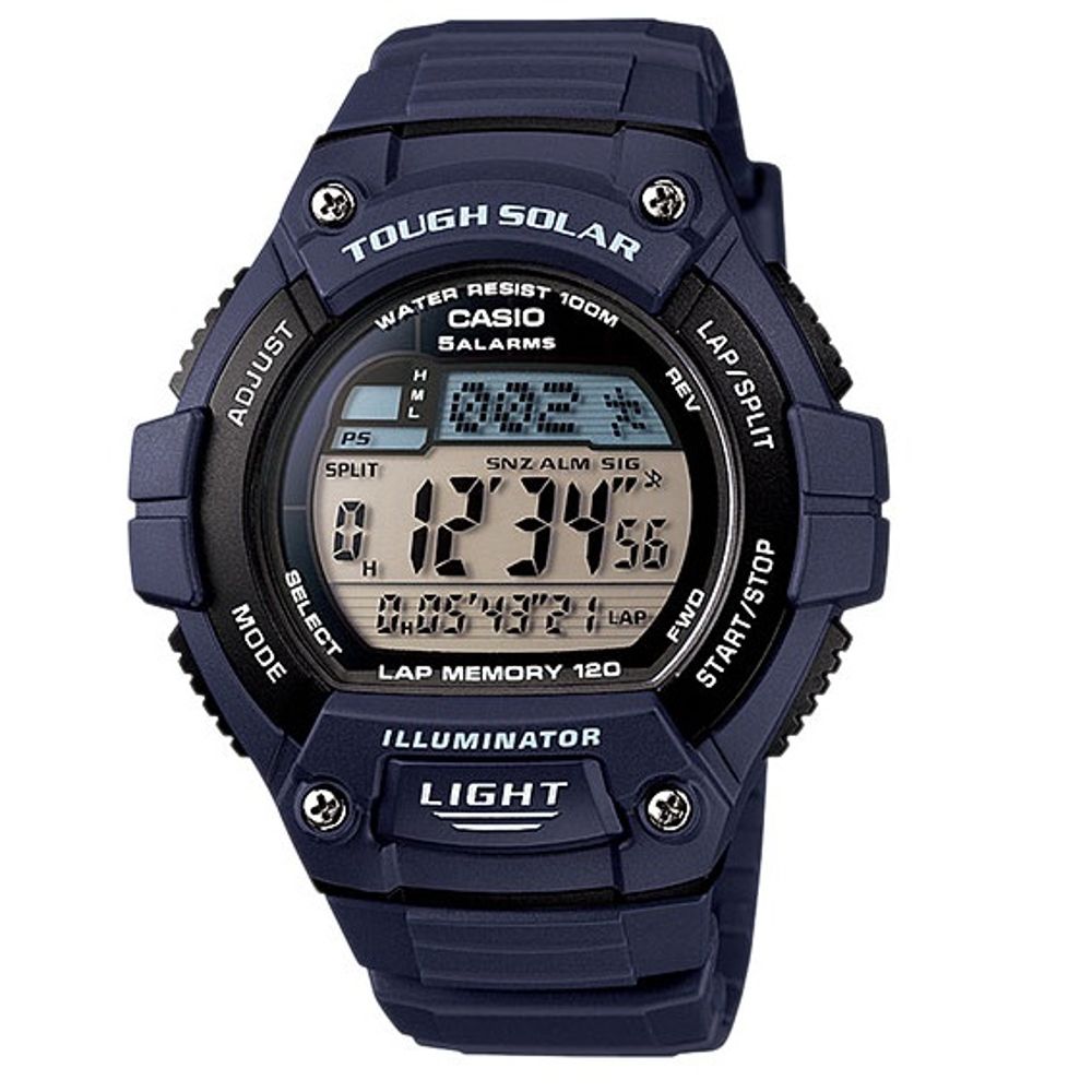 Relógio CASIO masculino tough solar W-S220-2AVDF - aconfianca