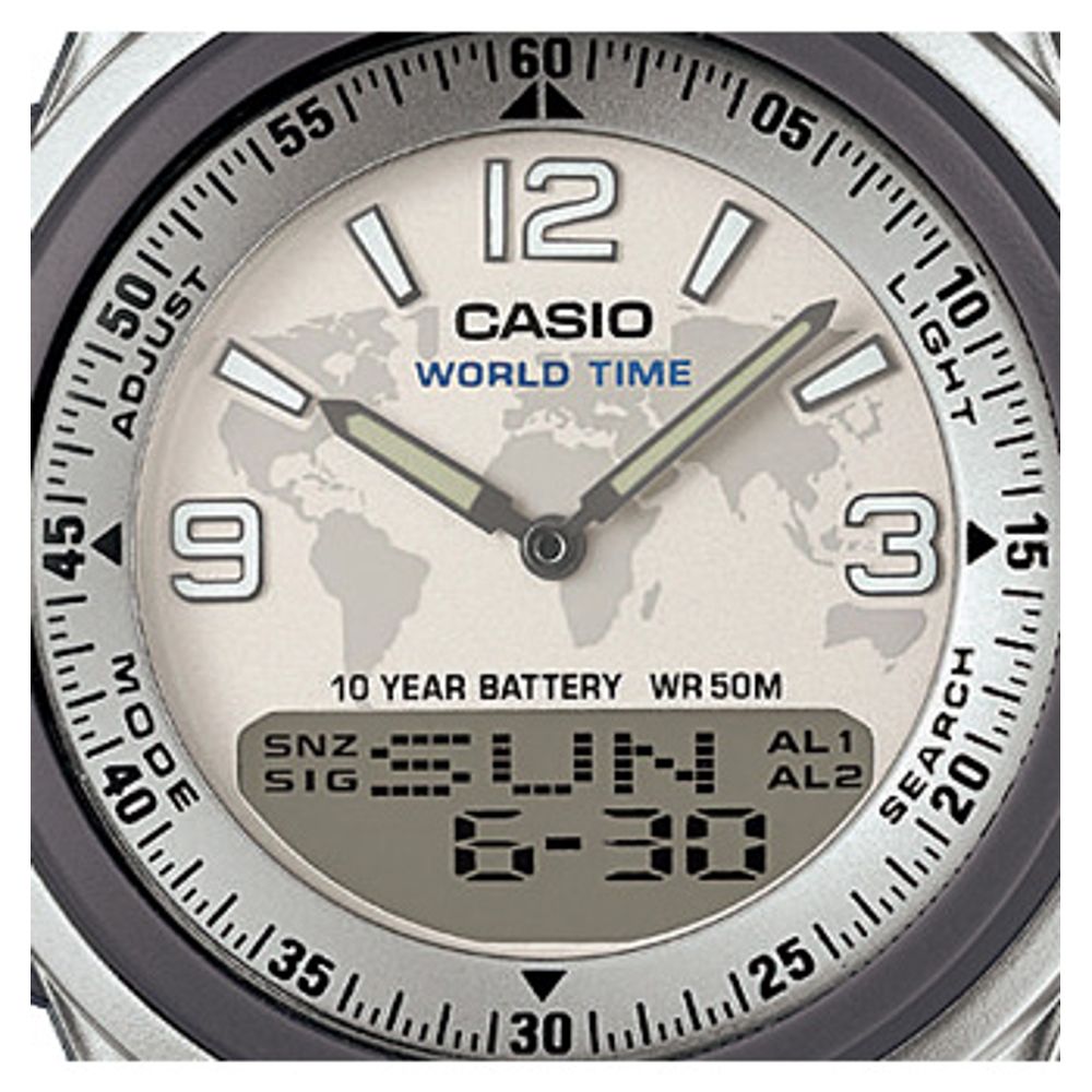 Relógio CASIO masculino world time AW-80D-7A2VDF - aconfianca
