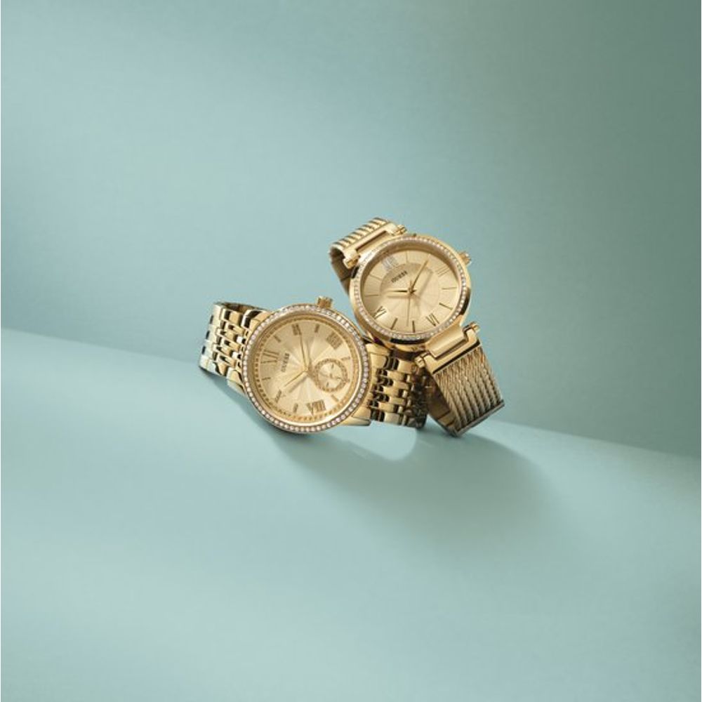 Relógio GUESS feminino dourado 92580LPGDDA2 W0638L2 - aconfianca