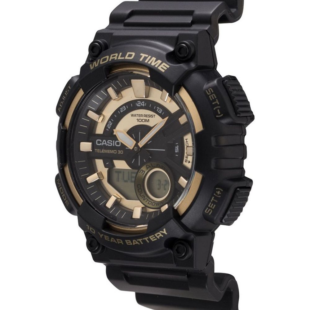 Relógio CASIO masculino anadigi AEQ-110BW-9AVDF - aconfianca