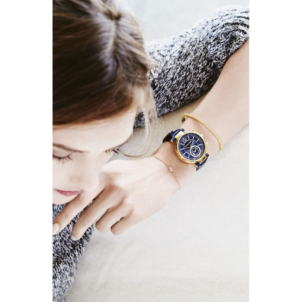 Relógio MICHAEL KORS feminino sawyer azul MK2425/2AN - aconfianca
