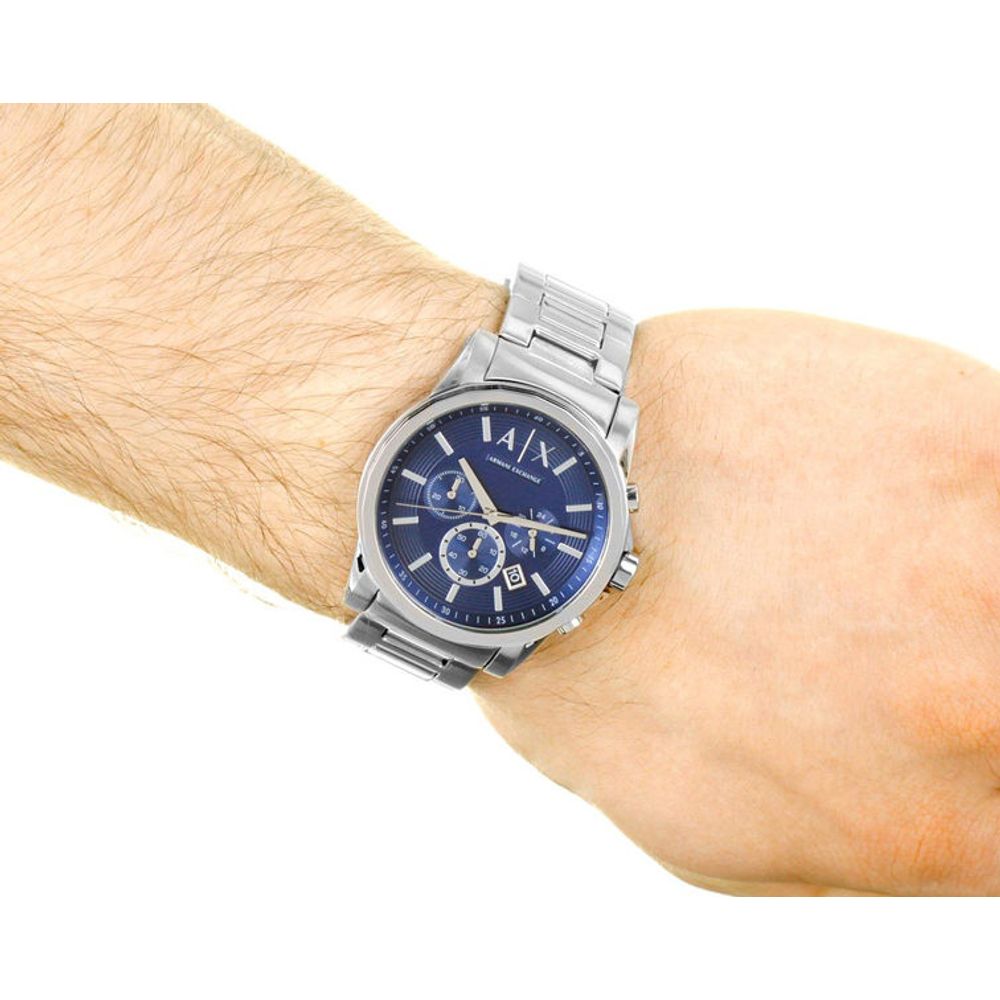 Relógio ARMANI EXCHANGE masculino cronógrafo azul AX2509/1AN - aconfianca
