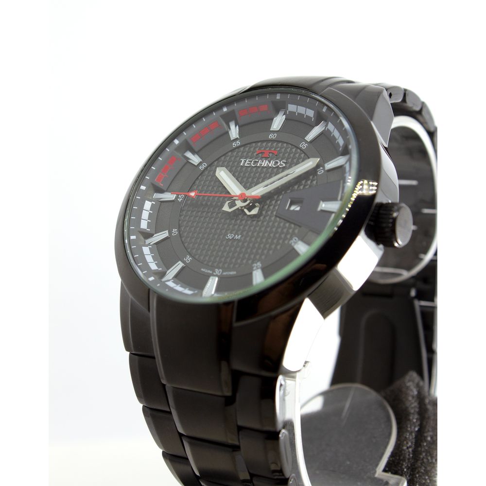 Relógio TECHNOS Skymaster masculino analógico aço 2117LAW/4P - aconfianca