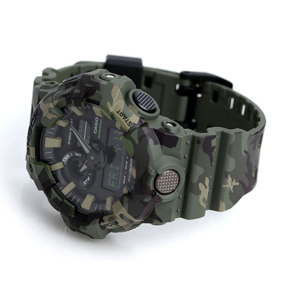 Relógio CASIO G-SHOCK masculino camuflado GA-700CM-3ADR - aconfianca