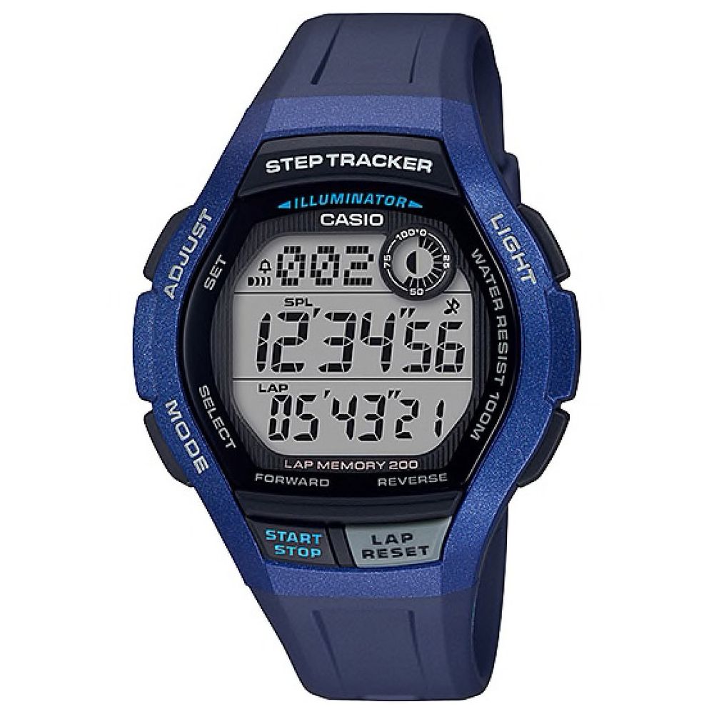 Relógio CASIO masculino digital azul WS-2000H-2AVDF - aconfianca