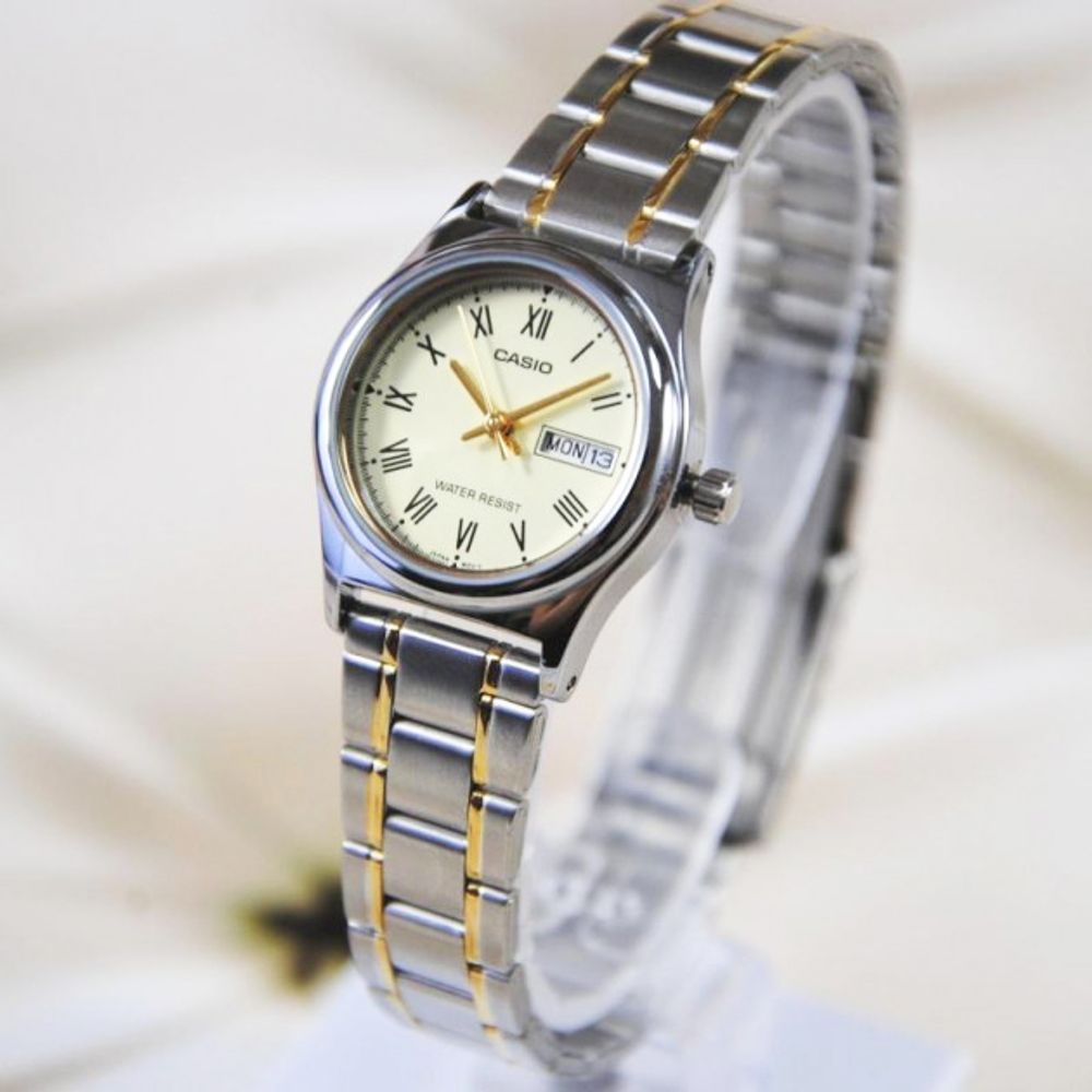 Relógio Casio Feminino Ltp V006sg 9budf Aconfianca