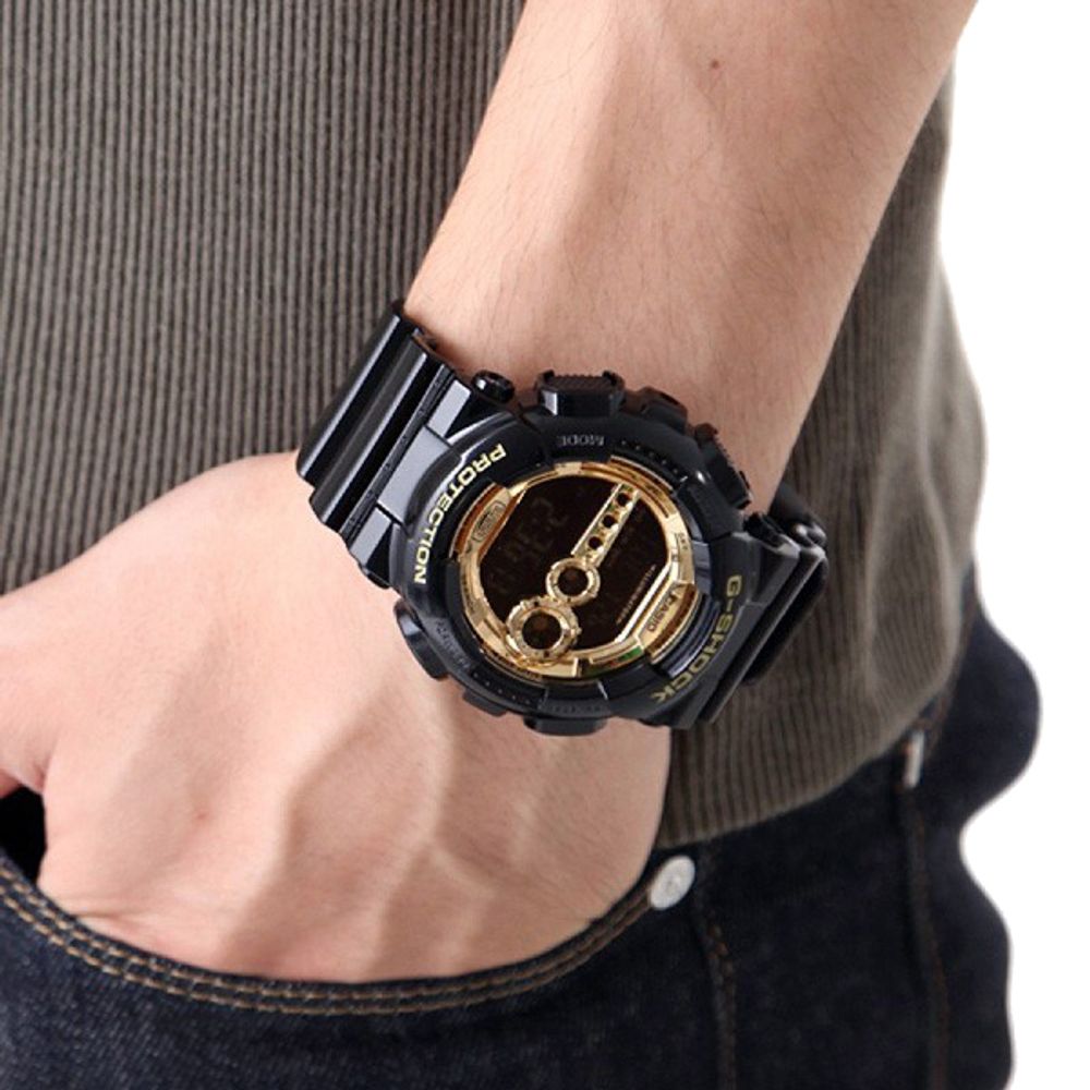Relógio CASIO G-SHOCK masculino digital preto GD-100GB-1DR - aconfianca