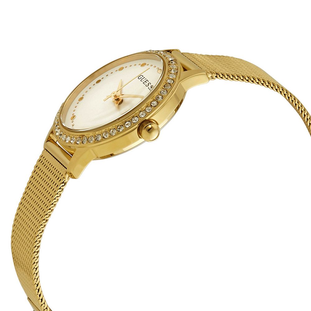 Relógio GUESS feminino dourado strass 92582LPGDDA6 W0647L7 - aconfianca