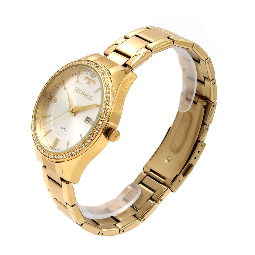 Relógio TECHNOS Ladies feminino analógico 2115MNB/4K - aconfianca