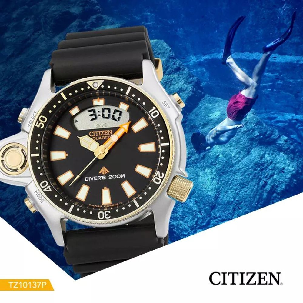 Relógio CITIZEN Aqualand masculino JP2004-07E TZ10137P - aconfianca