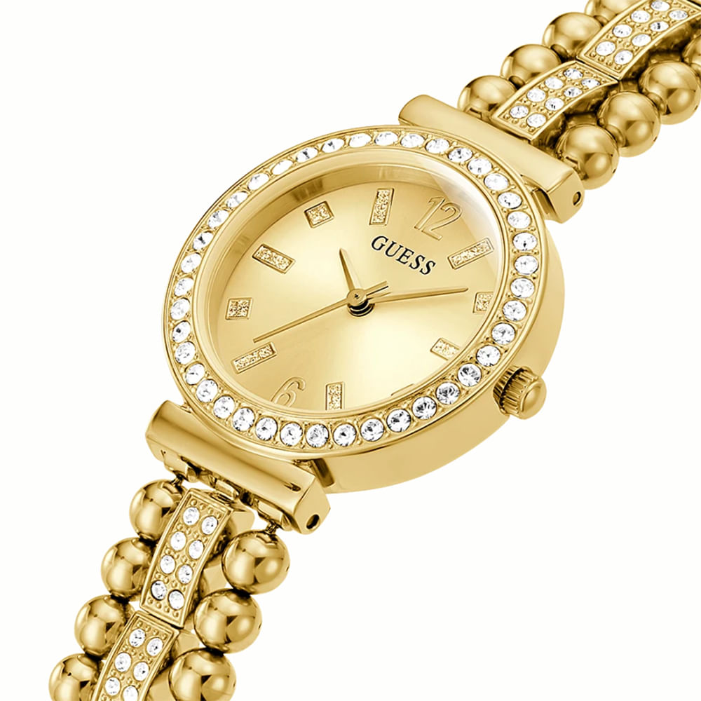 Relógio GUESS feminino analógico dourado GW0401L2 - aconfianca