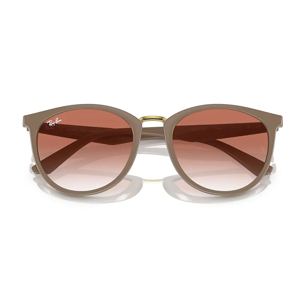 Óculos de Sol RAY-BAN bege redondo RB4358L 13641355 - aconfianca