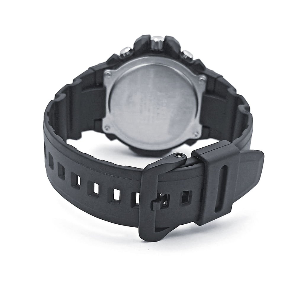 Relógio CASIO masculino preto cronógrafo MCW-100H-9A2VDF - aconfianca