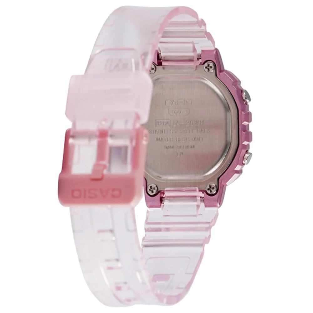Relógio CASIO rosa digital feminino LA-20WHS-4ADF - aconfianca