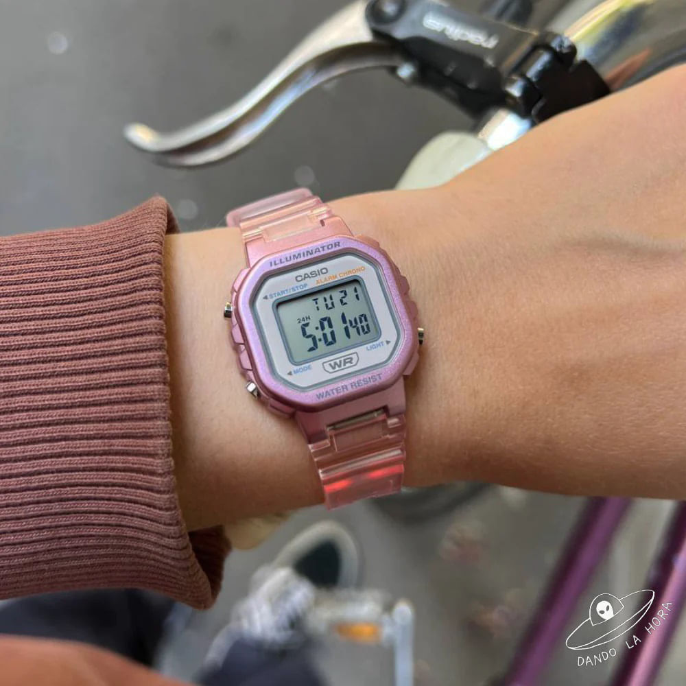 Relógio CASIO rosa digital feminino LA-20WHS-4ADF - aconfianca